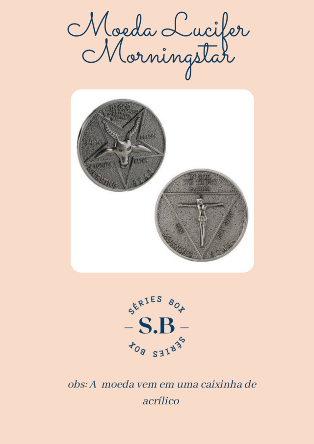 MOEDA LUCIFER MORNINGSTAR - Comprar em lojaseriesbox