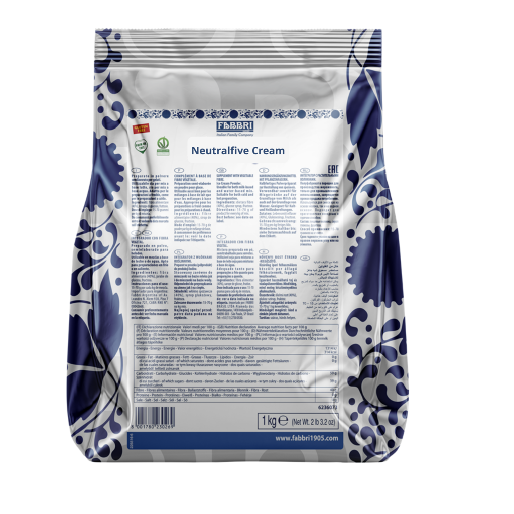 NEUTRAL FIVE CREAM 1 kg - Tienda Fabbri México