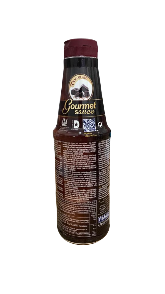 SALSA GOURMET FABBRI SABOR CHOCOLATE .950g