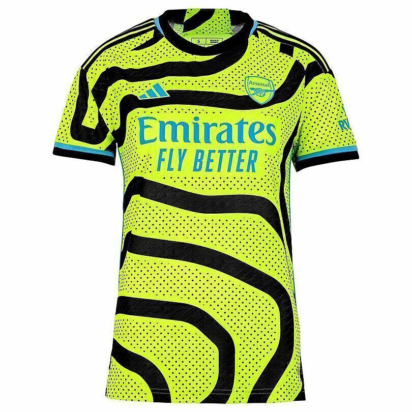Camisa Arsenal I 2023 Torcedor Feminina - Verde Fluorescente