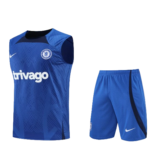 Kit Regata de Treino Chelsea 2022 Masculino - All Blue