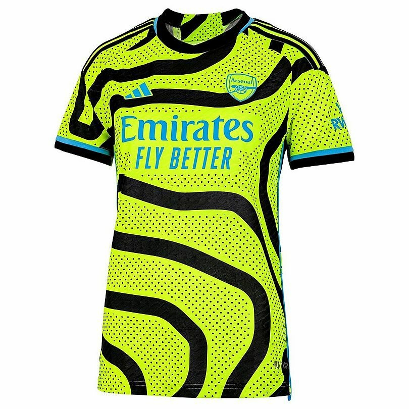 Camisa Arsenal I 2023 Torcedor Feminina - Verde Fluorescente