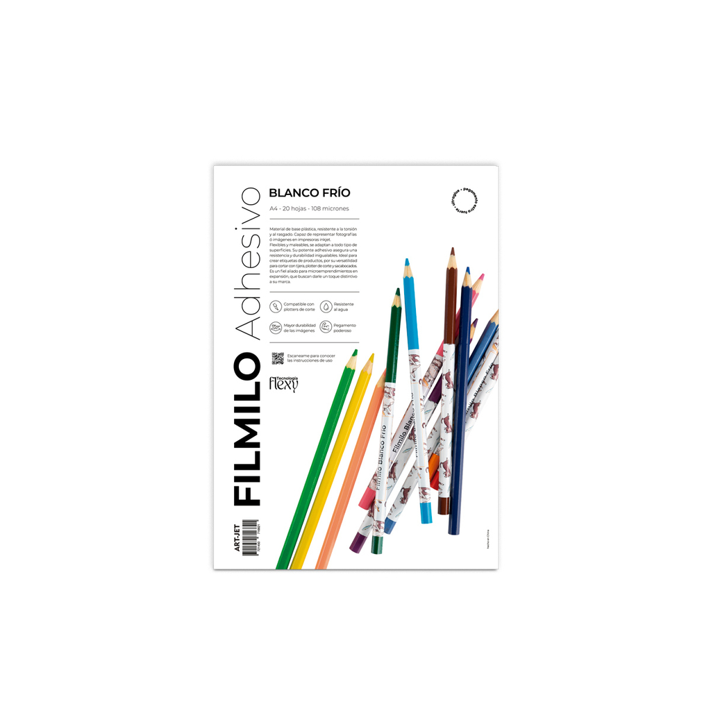 Filmilo Adhesivo Blanco Reluciente