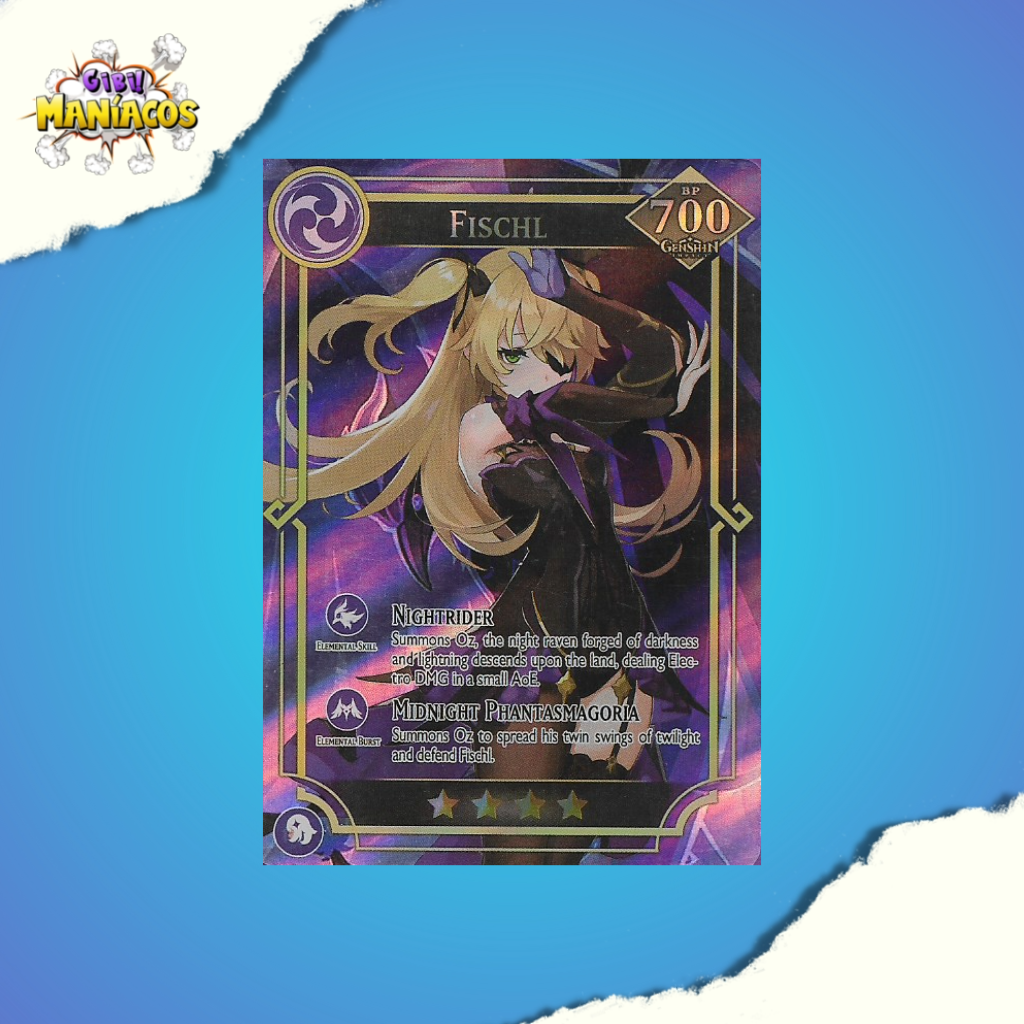 Card Genshin Impact - BP Fischl BP 700 - Gibi Maniacos