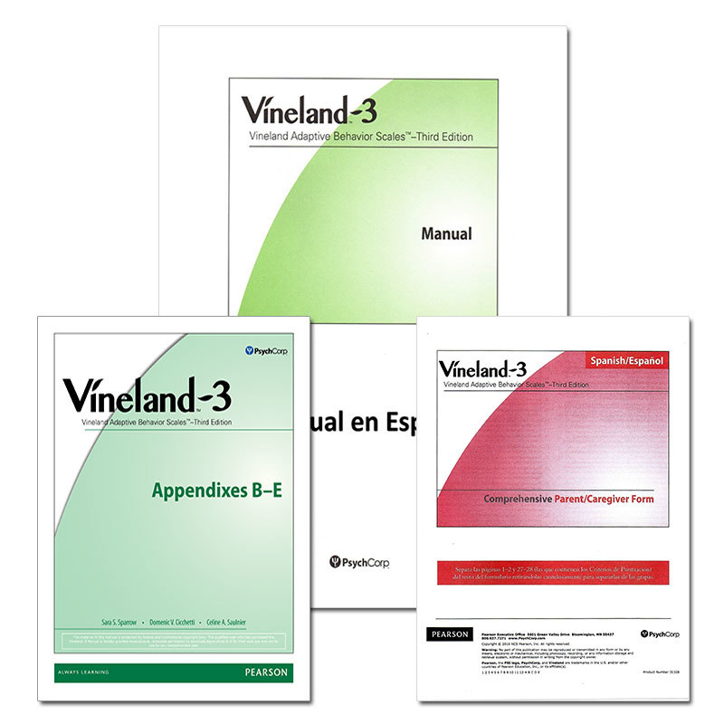 VINELAND 3 - Escala Adaptativa - Psicología Test