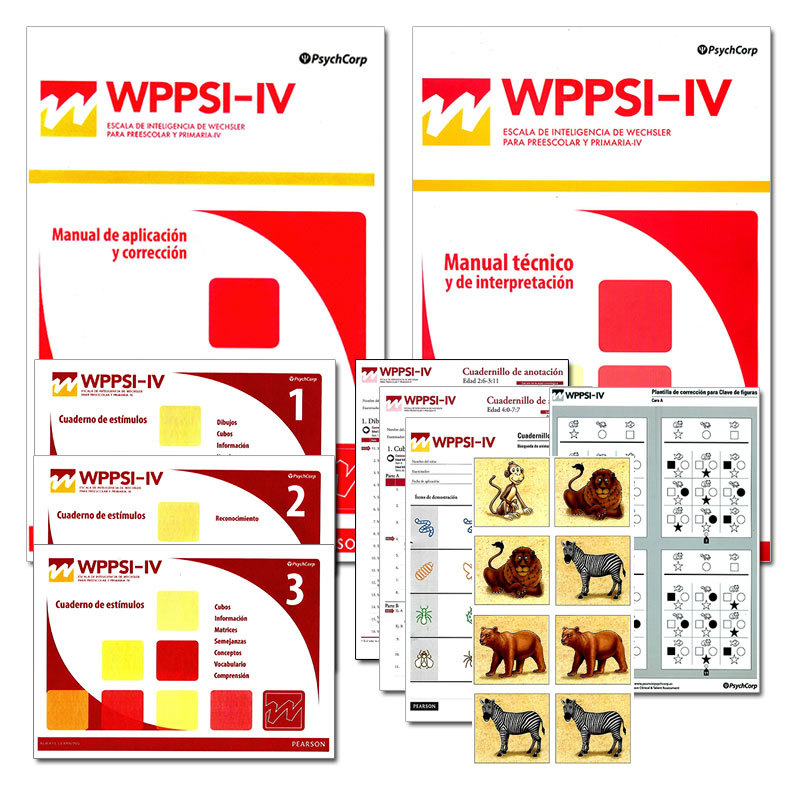 WPPSI IV Escala de Inteligencia Preescolar y Primaria