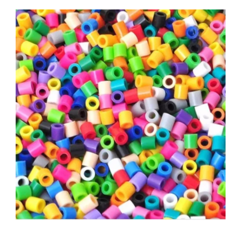 4000 Hama Beads Mas De 30 Colores!! + 2 Bases 15cm