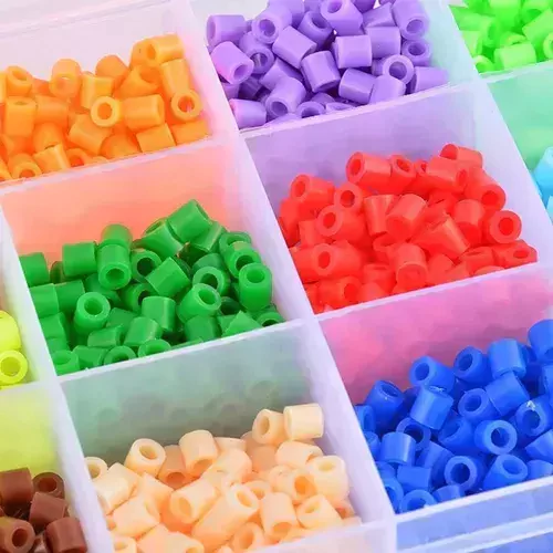 20 Colores Hama Beads+pinza+papel+2 Bases 8cm Planchitos