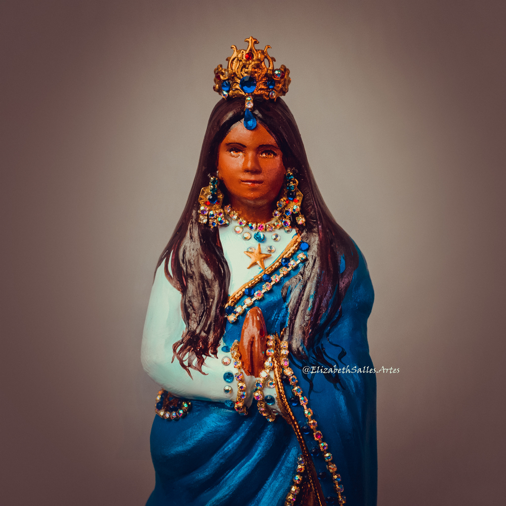 Escultura Santa Sara Kali - 23cm