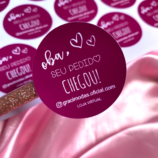 Adesivo oba 5x5 - PERSONALIZADO COM SEU INSTA