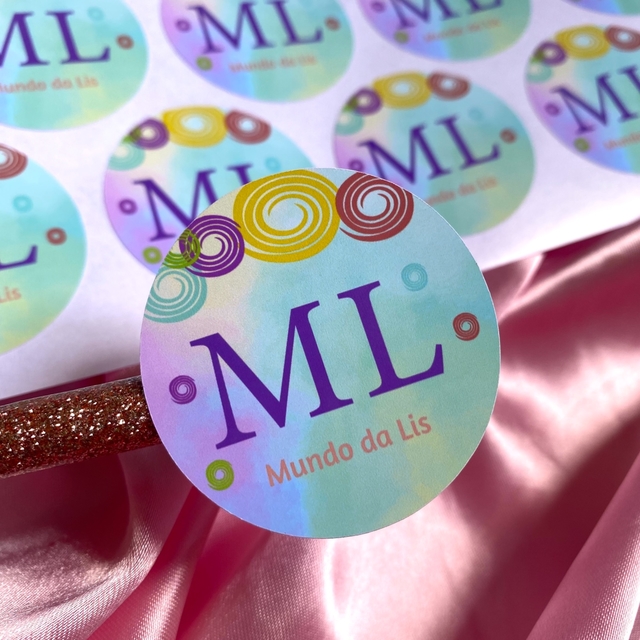 Adesivo 5x5 - PERSONALIZADO COM SUA LOGO