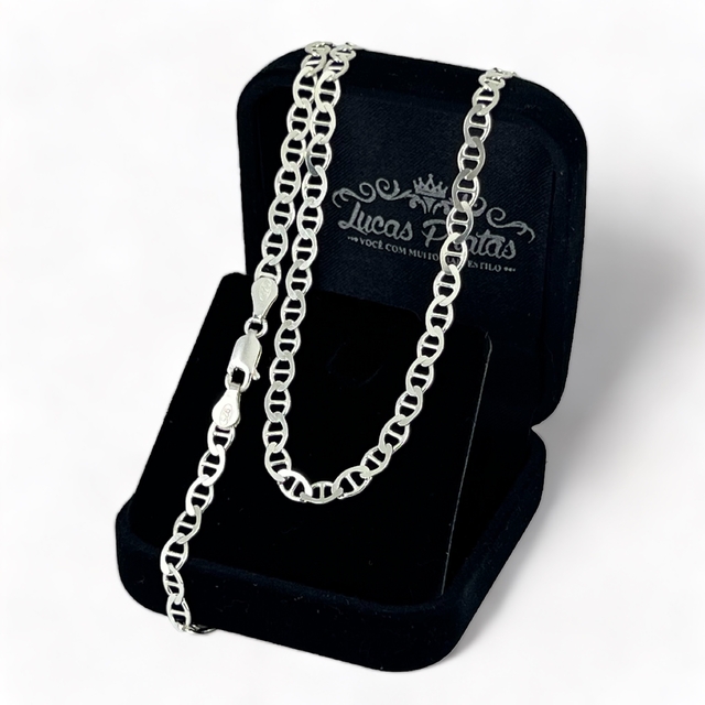 Corrente Gucci 4MM Prata 925 - 6725/6724 - Lucas Pratas