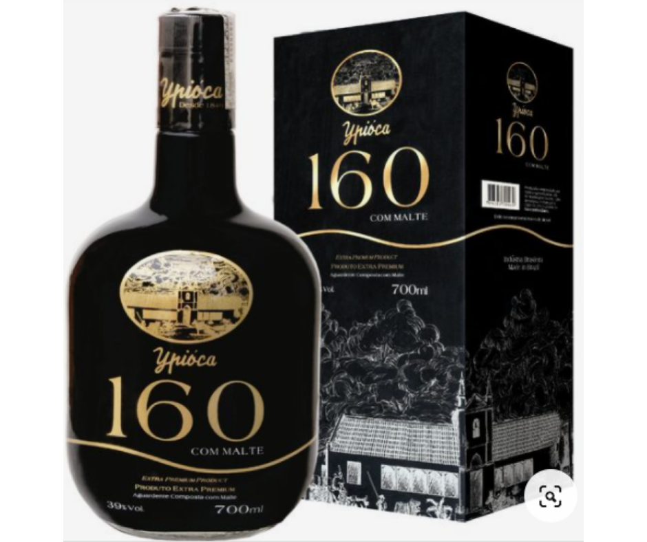 CACHAÇA YPIÓCA 160 (GARRAFA ANTIGA PRETA)