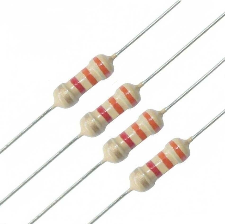 RESISTOR 3K9 * 1/4W (LR,BR,VM,DR) - Intertronix