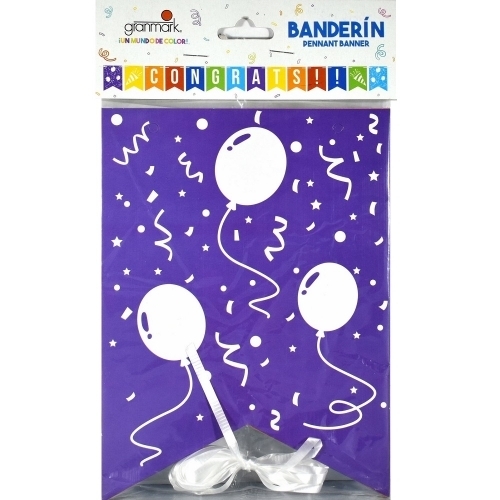 Banderín Congrats Colores