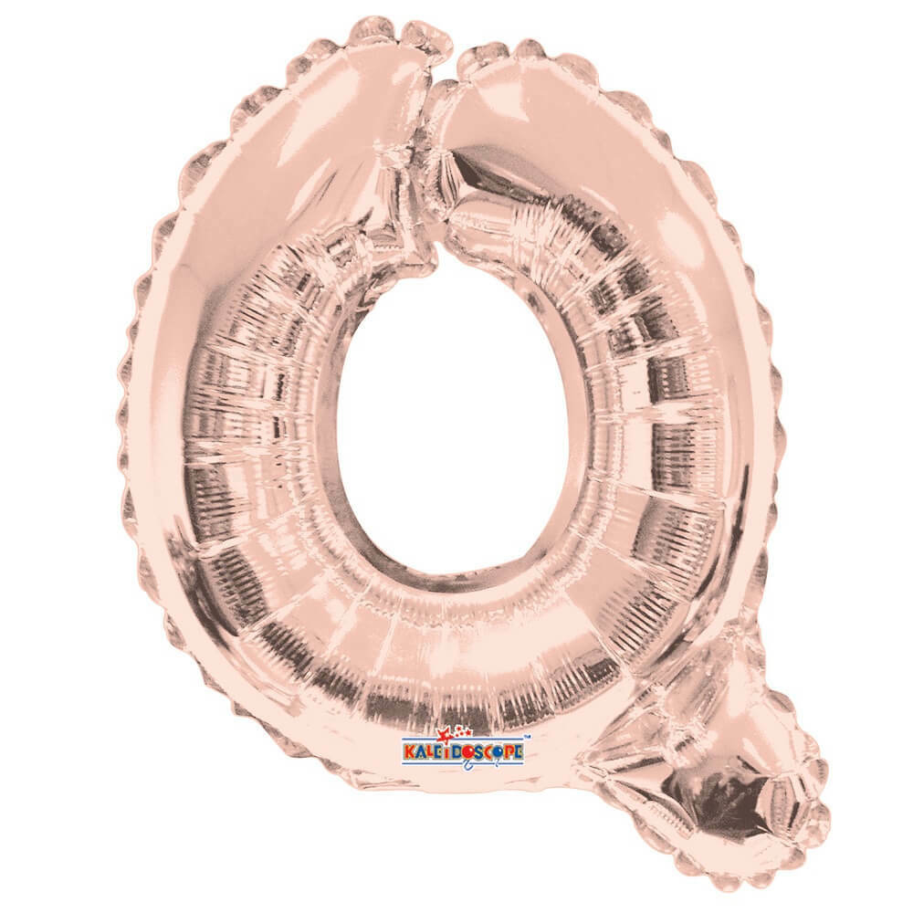 Letra Q 14in Color Rose Gold