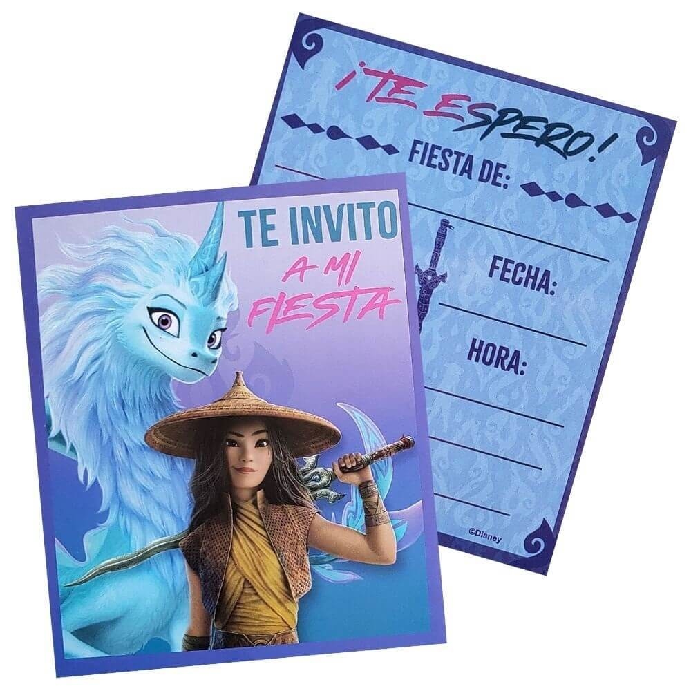 Raya y el Último Dragón Invitaciones