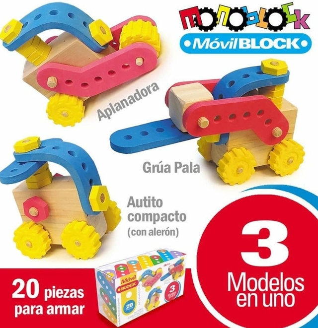 20 piezas MóvilBlock 3 en 1 - Plaza de Papel