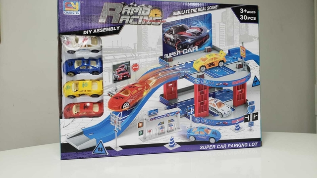 Pista Rapid Racing 30 Pz + 4 Autos - All4Toys