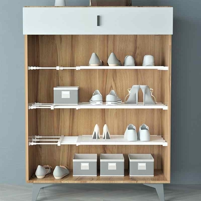 Estante extensible regulable ideal bajo mesada o vestidor