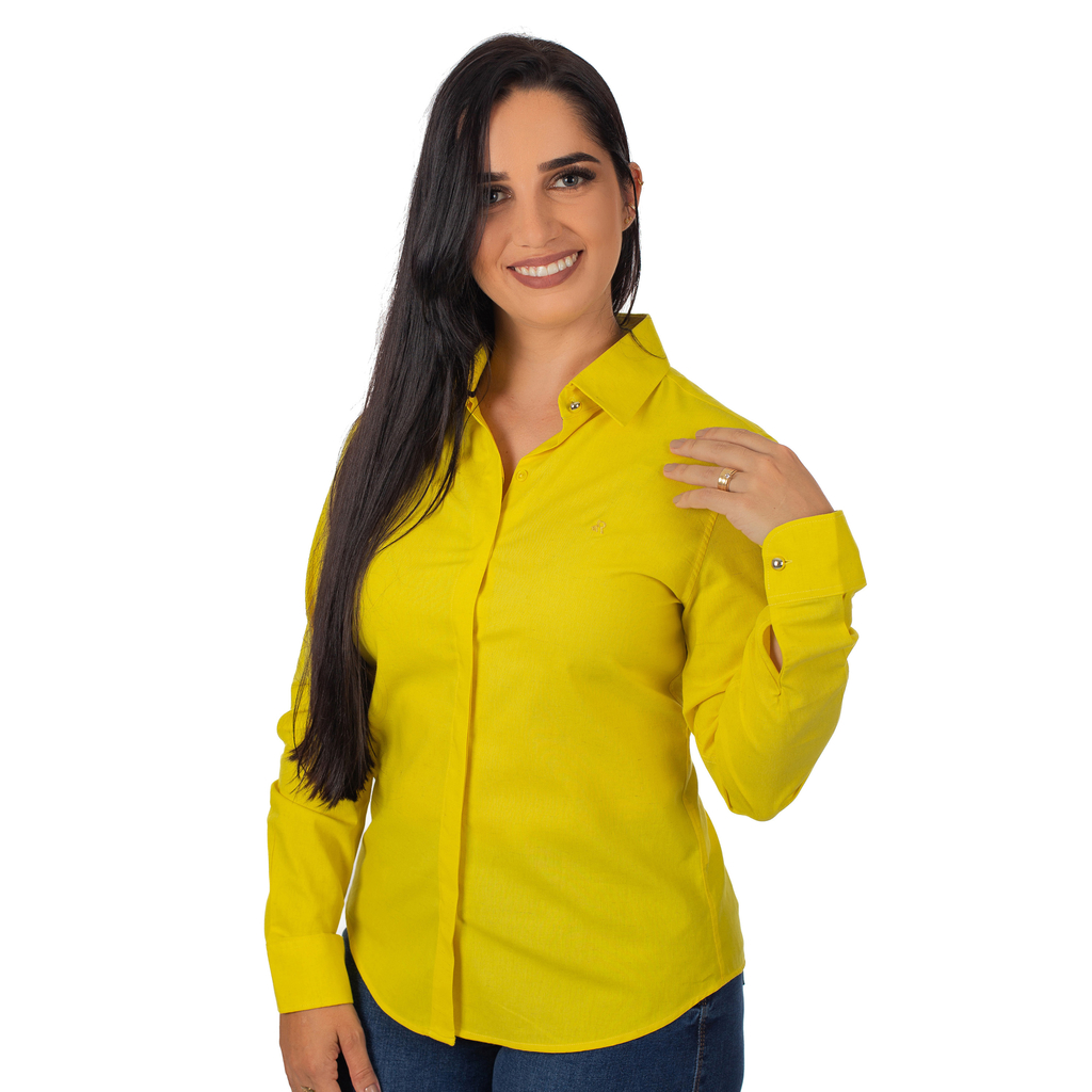 Camisete Feminina Manga Longa em Linho Flamê - Rabbit