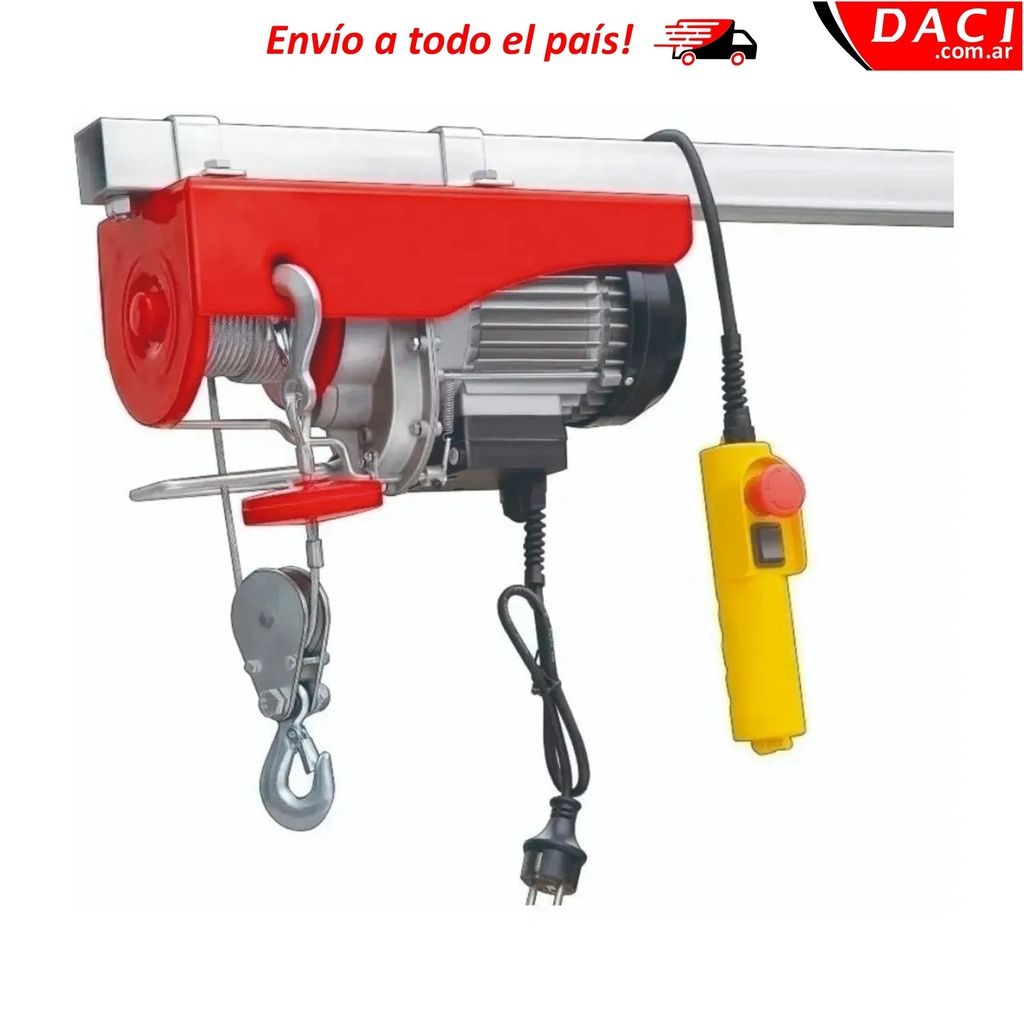 Aparejo Eléctrico 250 / 500kg Lowen 6 - 12 metros