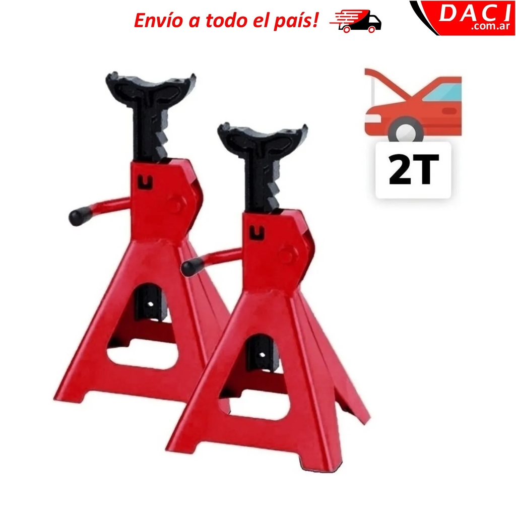 Caballete Tripode Soporta coches 2 Toneladas (Set 2 UNIDADES)