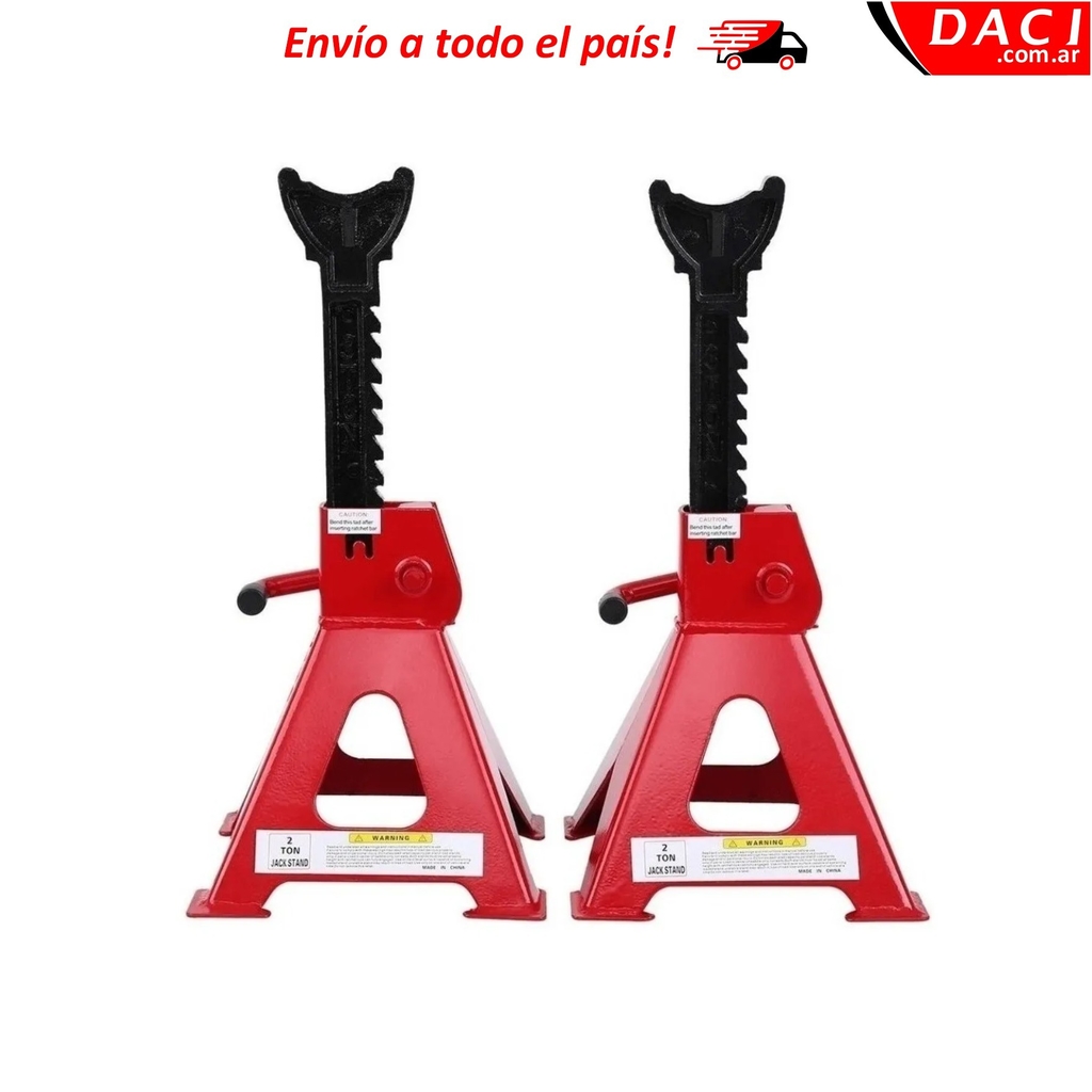 Caballete Tripode Soporta coches 2 Toneladas (Set 2 UNIDADES)