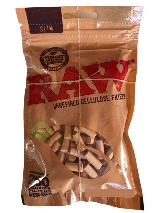 Filtros Raw Slim X 200 Unbleached 5mm - GABBA GROW