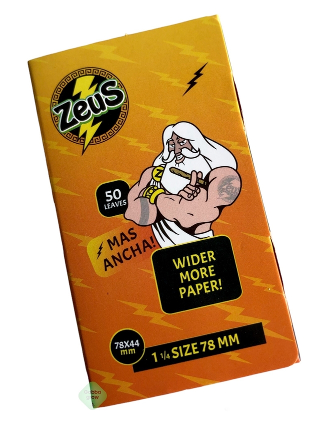 Zeus Papel Celulosa Mas Anchas 78x44mm - GABBA GROW