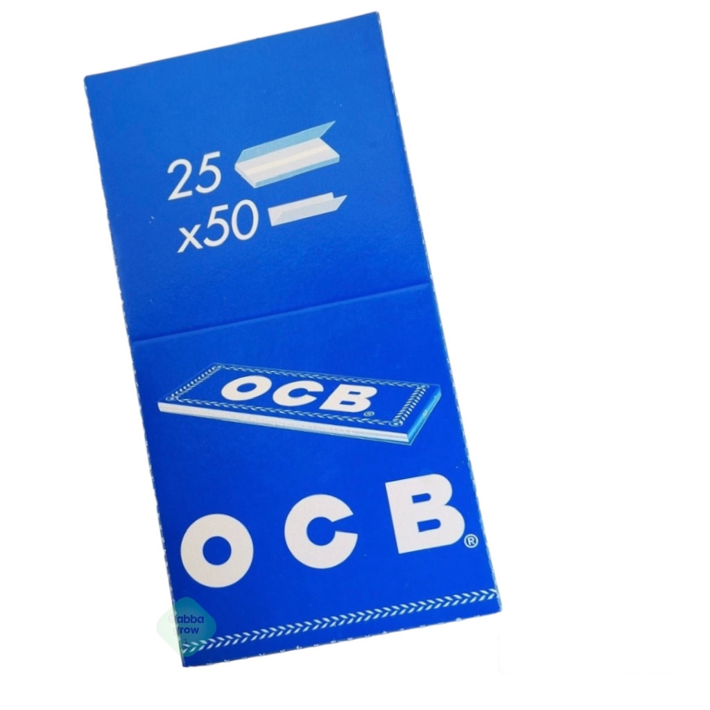 Papel Ocb Azul 70mm - Papelillos Caja X25 Unidades