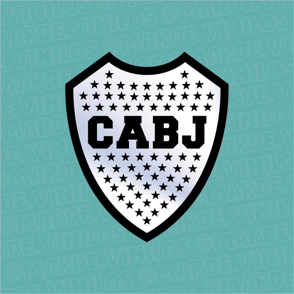 Sticker Tornasolado Escudo Boca - Mar de Vinilos