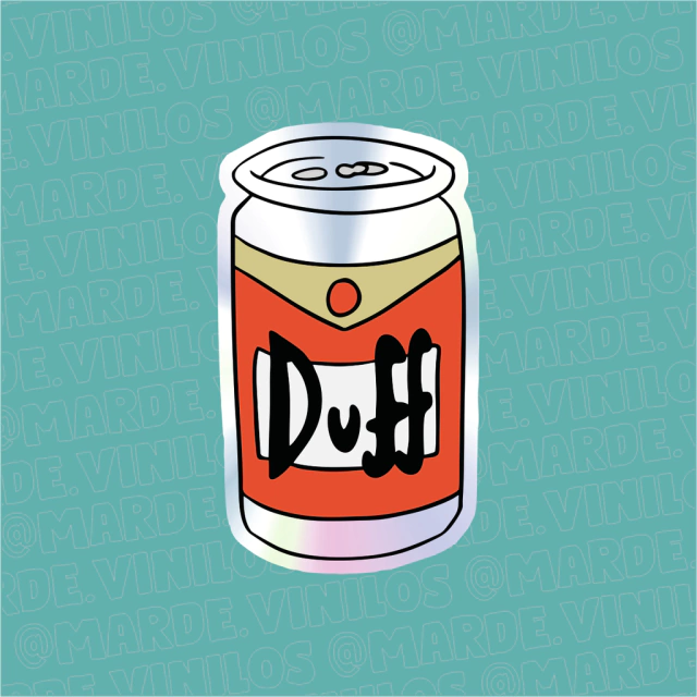 Sticker Tornasolado Duff Beer - Mar de Vinilos