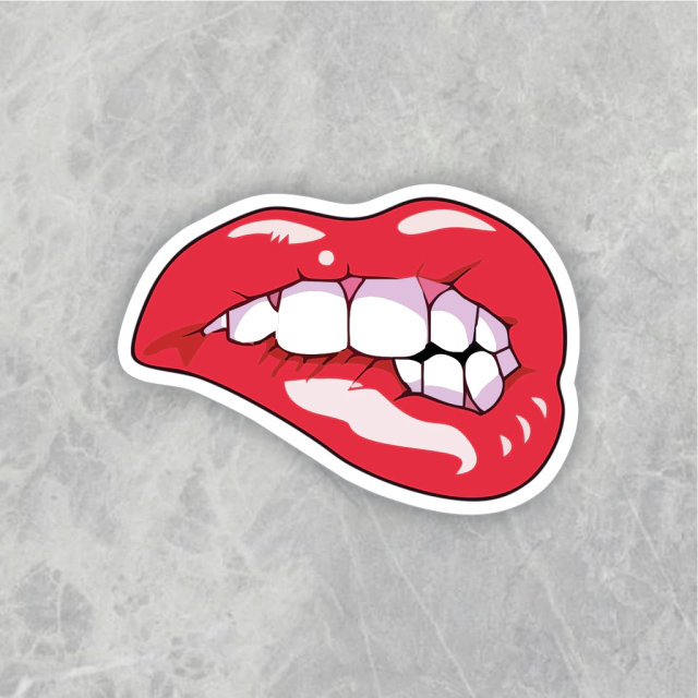 Sticker Labios CD11 - Comprar en Mar de Vinilos