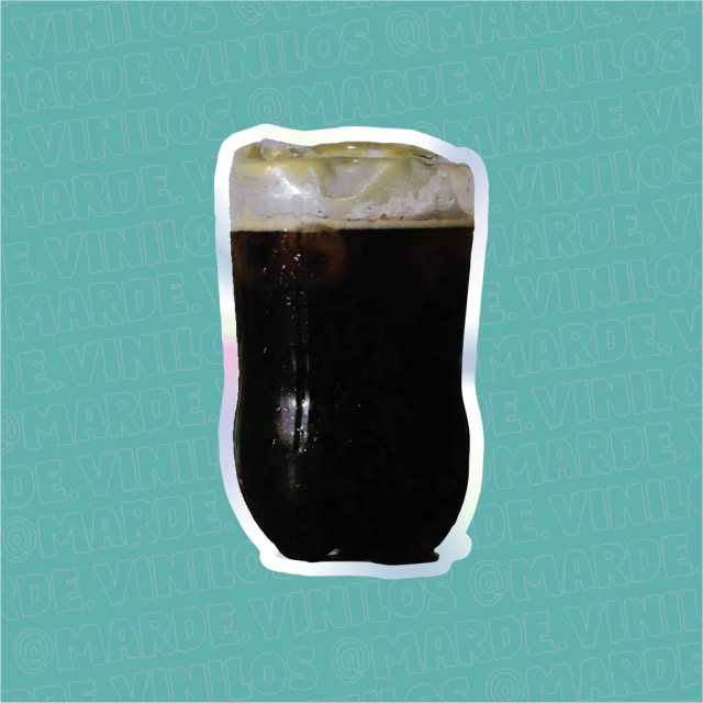 Sticker Tornasolado "Fernet - Botella cortado"