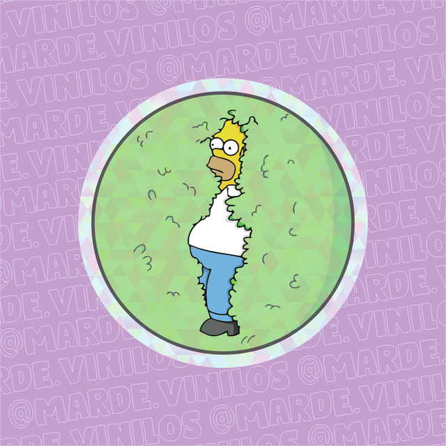 Sticker Holográfico Homero - Comprar en Mar de Vinilos