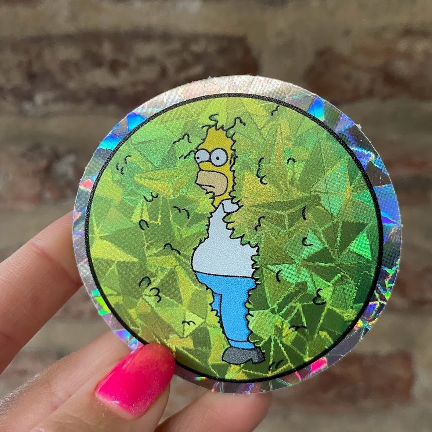 Sticker Holográfico Homero - Comprar en Mar de Vinilos
