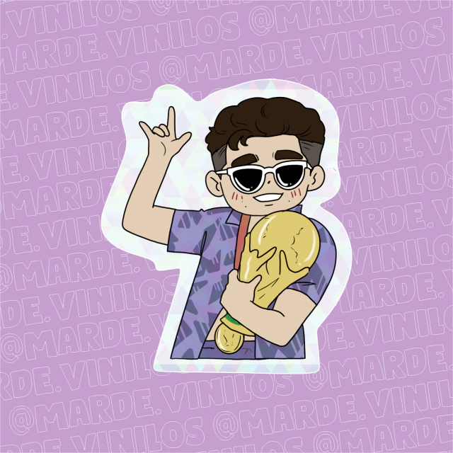 Sticker Holográfico Julián Álvarez - Mar de Vinilos