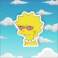 Sticker "Lisa Simpson" E10 - Comprar en Mar de Vinilos