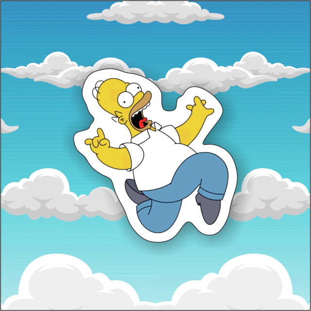 Sticker "Homero" E3 - Comprar en Mar de Vinilos