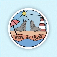 Sticker Mar del Plata by @negrita.jpg_ - Mar de Vinilos