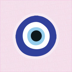 Sticker Transparente Ojo Turco - Mar de Vinilos