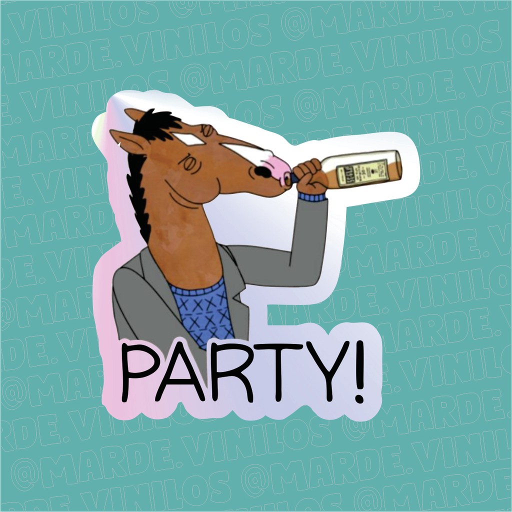 Sticker Tornasolado BoJack Horseman - Mar de Vinilos