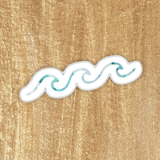 Sticker Ola (A10) - Comprar en Mar de Vinilos