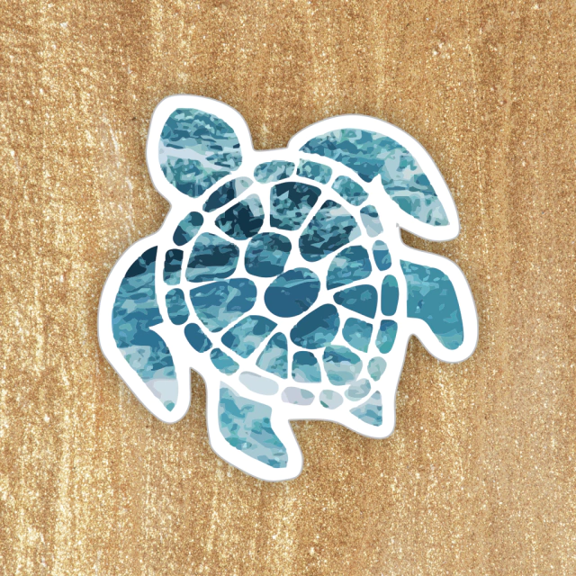 Sticker Tortuga (A11) - Comprar en Mar de Vinilos