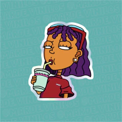 Sticker Tornasolado "Rocket power - Regina"