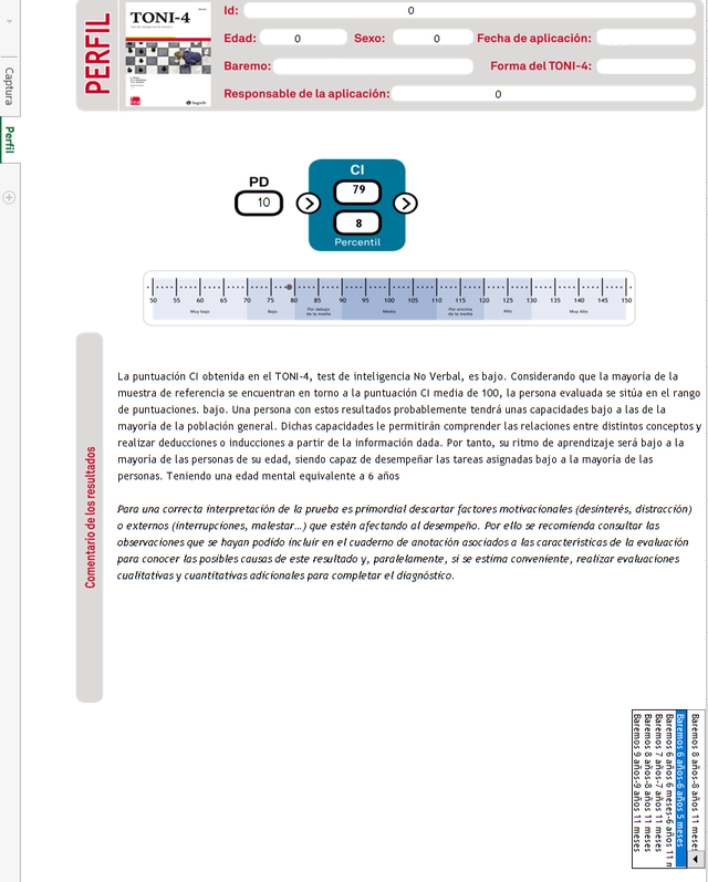 SOFTWARE TONI 4 TEST DE INTELIGENCIA NO VERBAL Corrección con Software