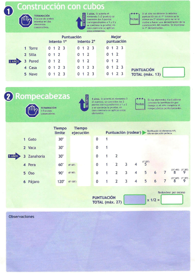 MSCA ESCALA DE MCCARTHY DE APTITUDES Y PSICOMOTRICIDAD