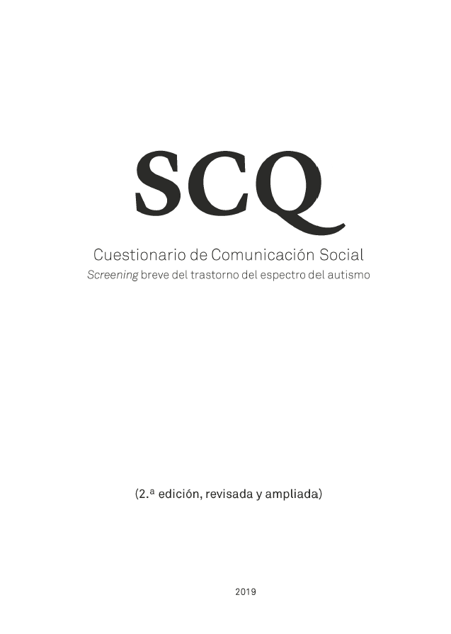 SCQ CUESTIONARIO DE COMUNICACIÓN SOCIAL - PSICONUBE