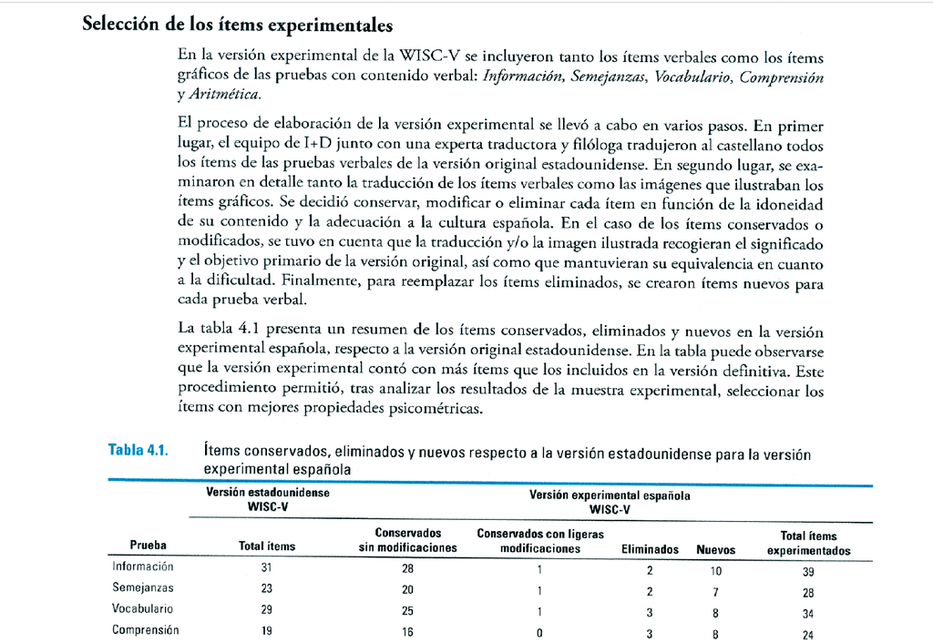 Wisc V Escala De Inteligencia De Wechsler Para Niños Corrección con ...